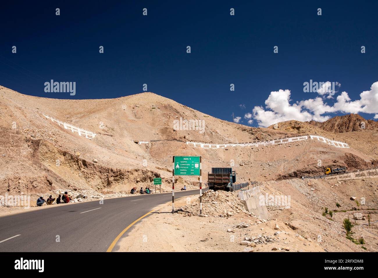 India, J&K, Ladakh, Basgo, NH1 Leh to Kargil Highway Stock Photo - Alamy