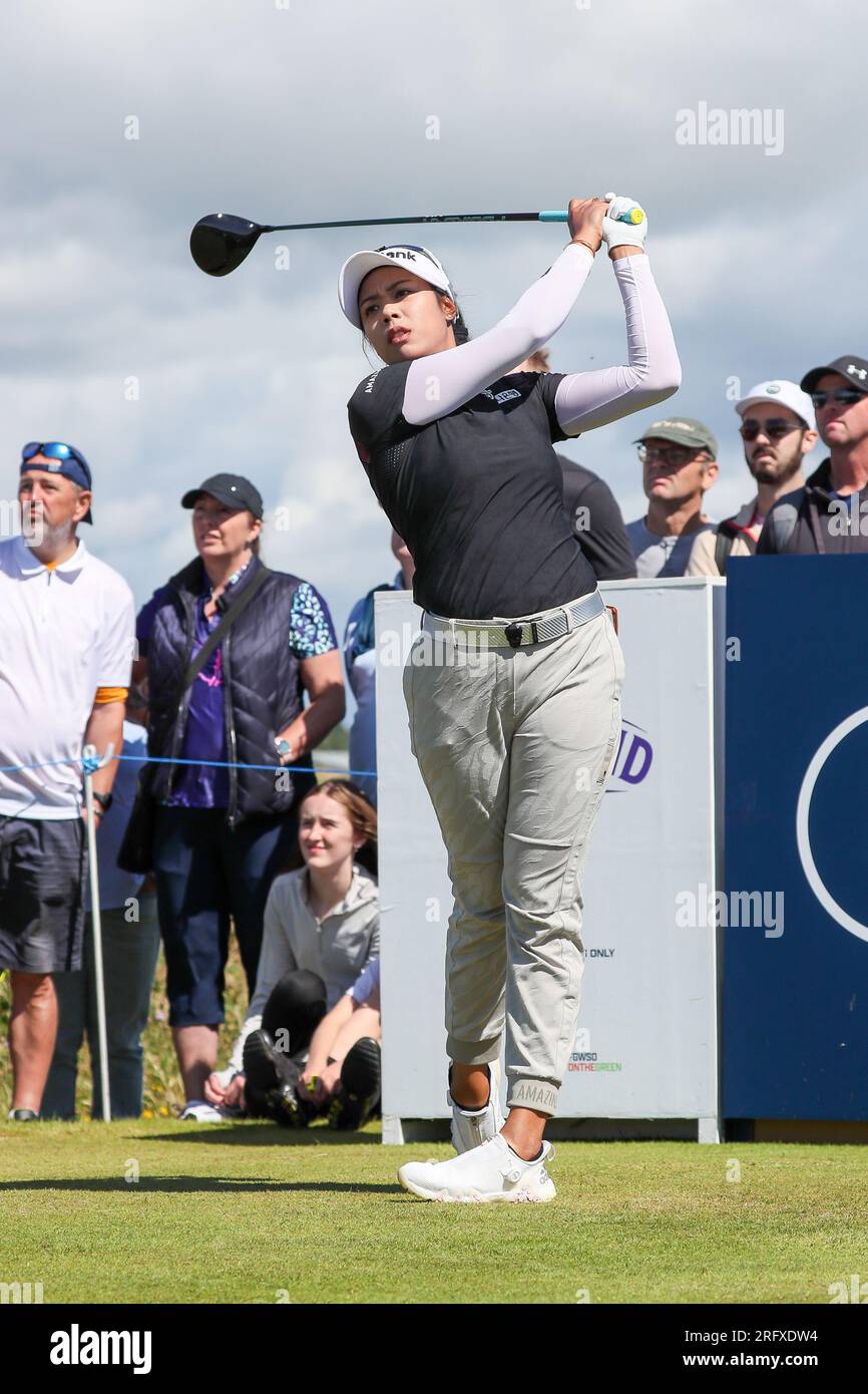 Irvine, UK. 06th Aug, 2023. The 4th and final day of the Women's Scottish Open Golf Tournament ...