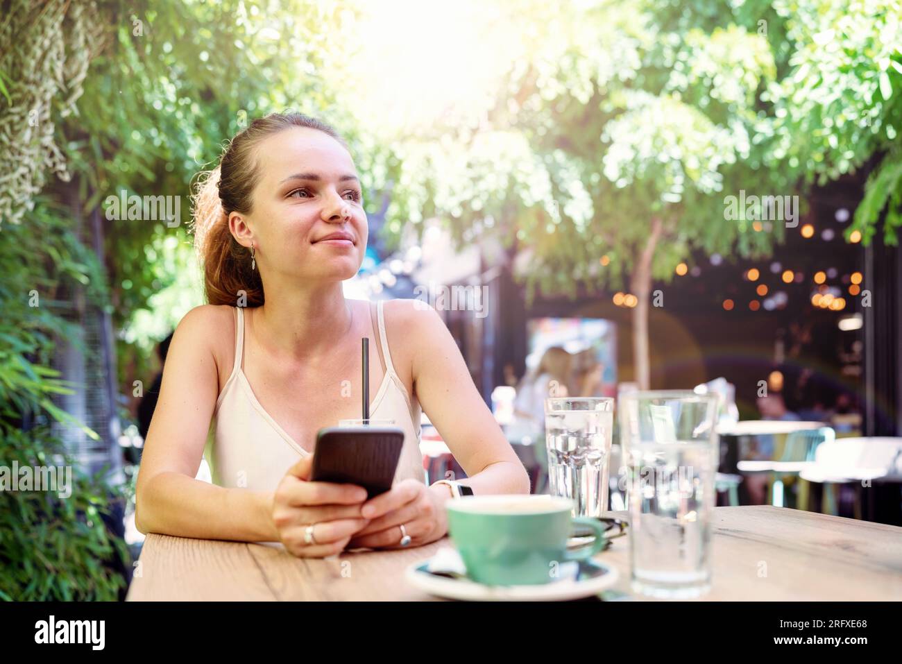 Real people waiting to order hi-res stock photography and images - Alamy