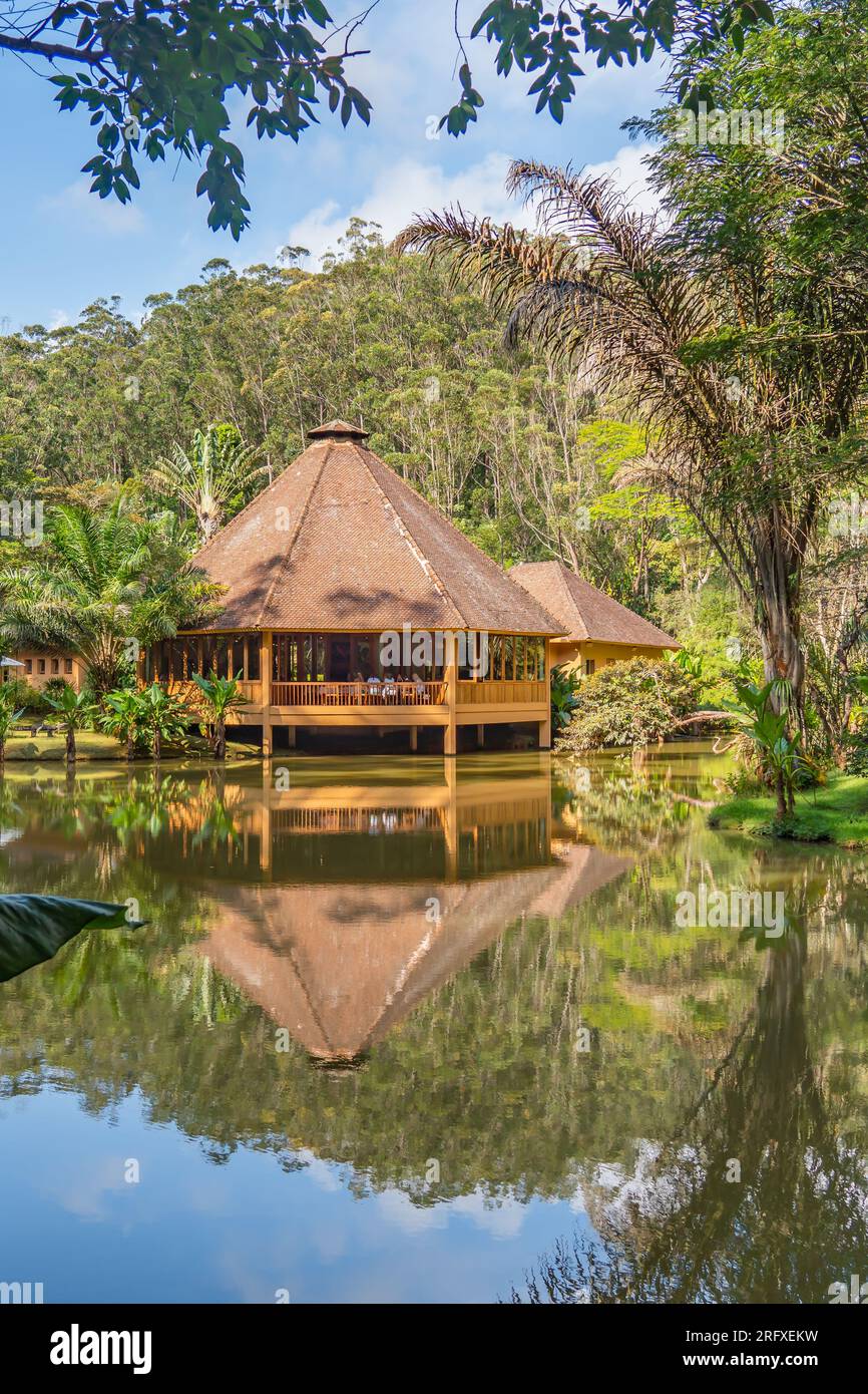 Andasibe, Madagascar - May 26.2023: Beautiful jungle lodge in the ...