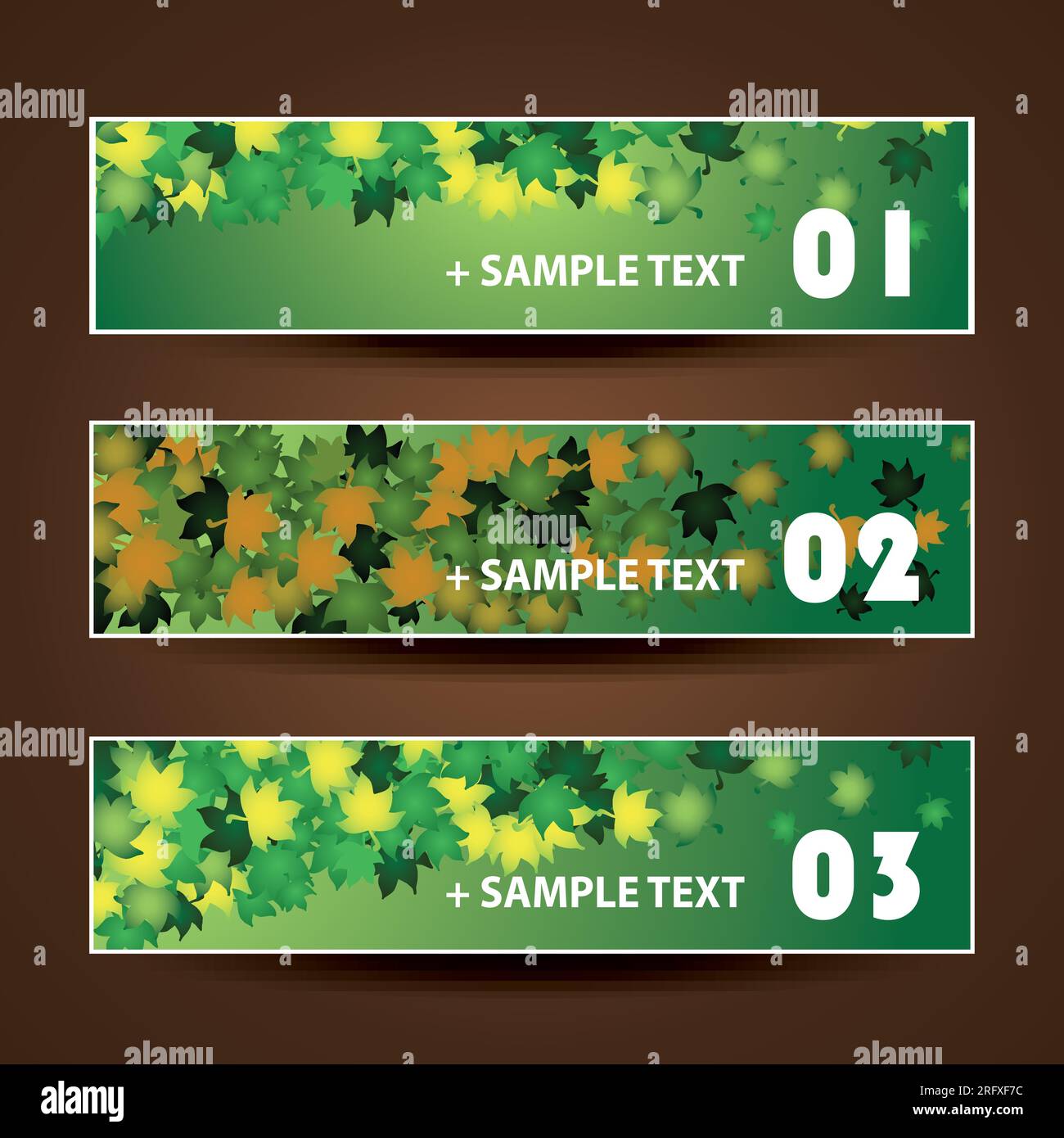 Banner or Header Design - Autumn Leaves Stock Vector Image & Art - Alamy