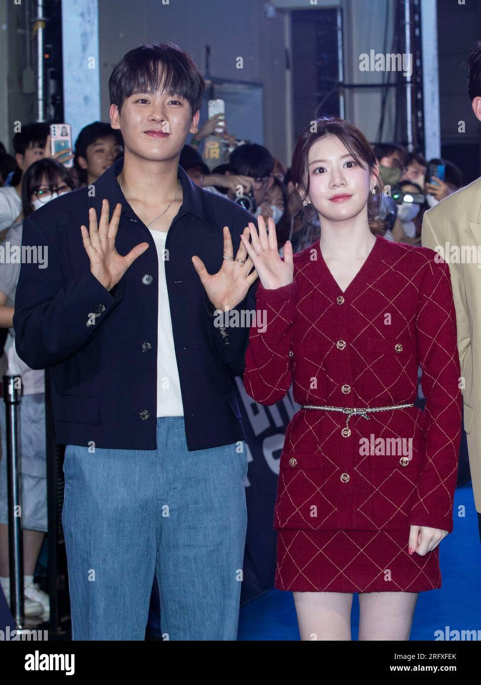 Seoul, South Korea. 3rd Aug, 2023. (L to R) South Korean actors Lee ...