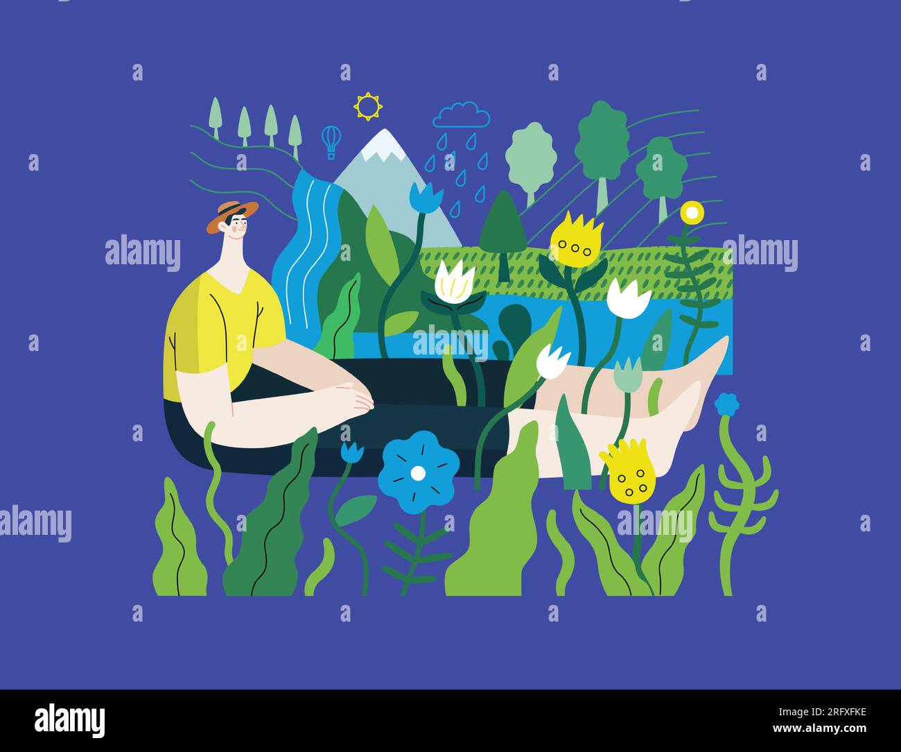 Immersion in water Stock Vector Images - Alamy