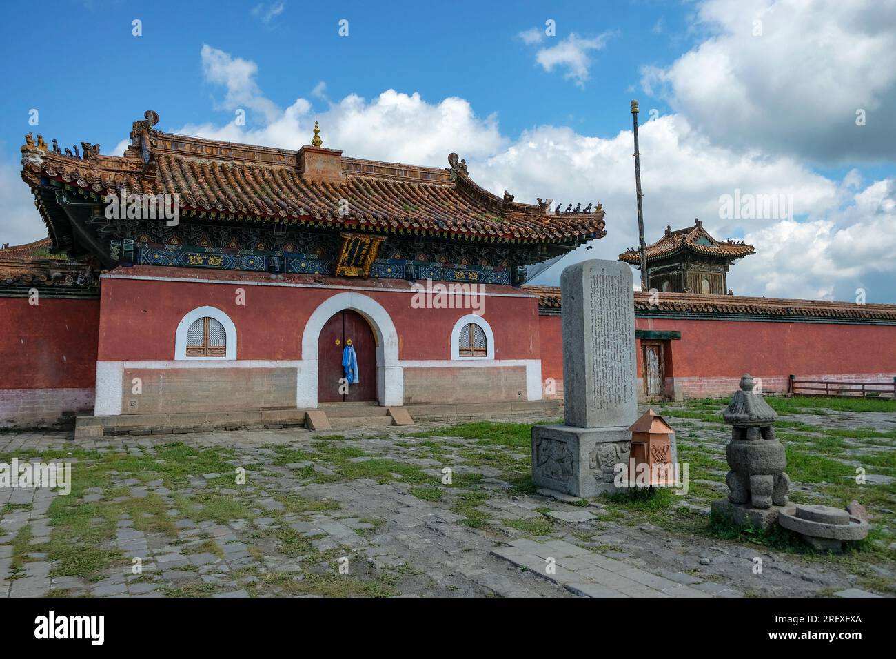Erdenet, Mongolia - July 18, 2023: Amarbayasgalant Monastery, one of ...
