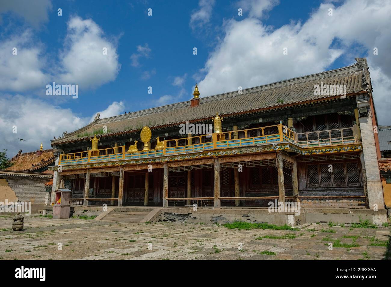 Erdenet, Mongolia - July 18, 2023: Amarbayasgalant Monastery, one of ...