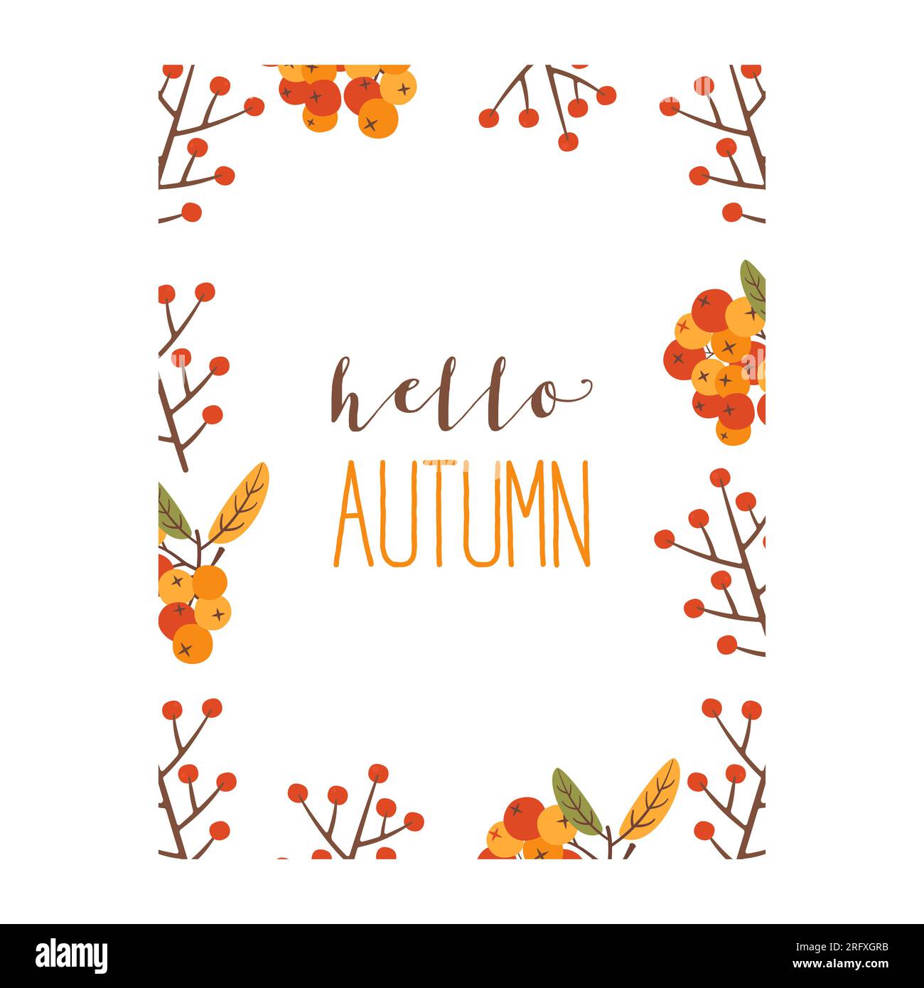 Hello autumn clipart Stock Vector Images - Alamy