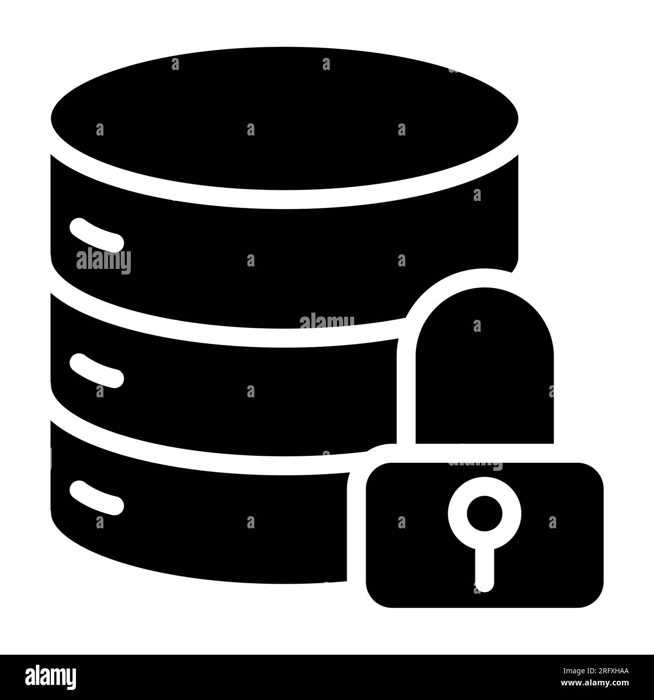 Cybersecurity vector icon Black and White Stock Photos & Images - Alamy