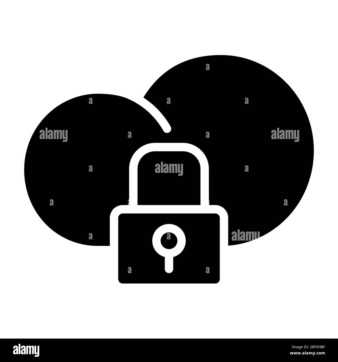 cloud protection vector glyph icon isolated Stock Vector Image & Art ...
