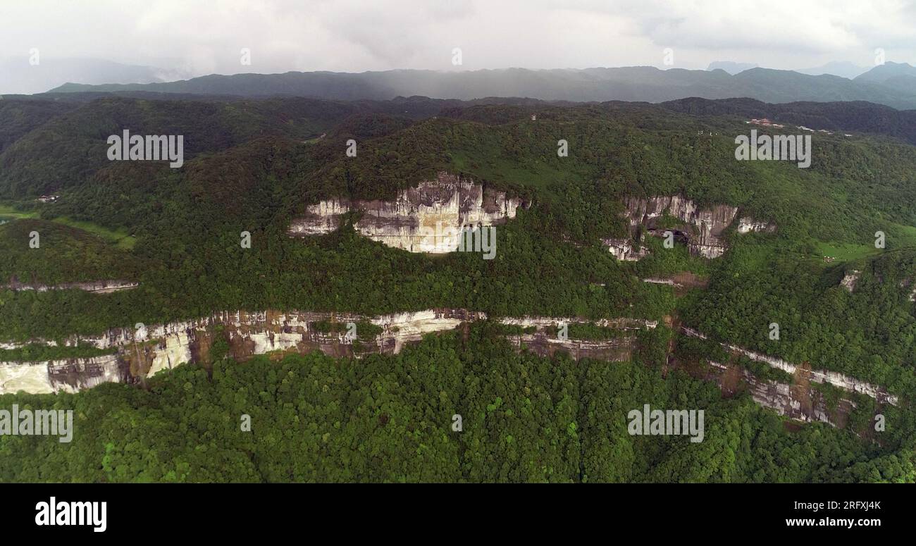 CHONGQING, CHINA - AUGUST 5, 2023 - A 3.5-kilometre-long cliff walkway ...