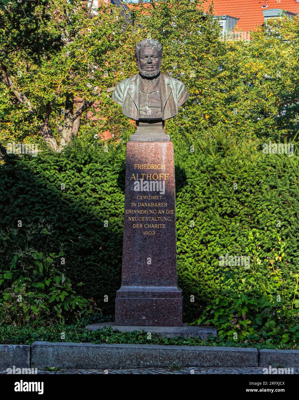 Bust of Friedrich Althoff outside Administration building at the ...