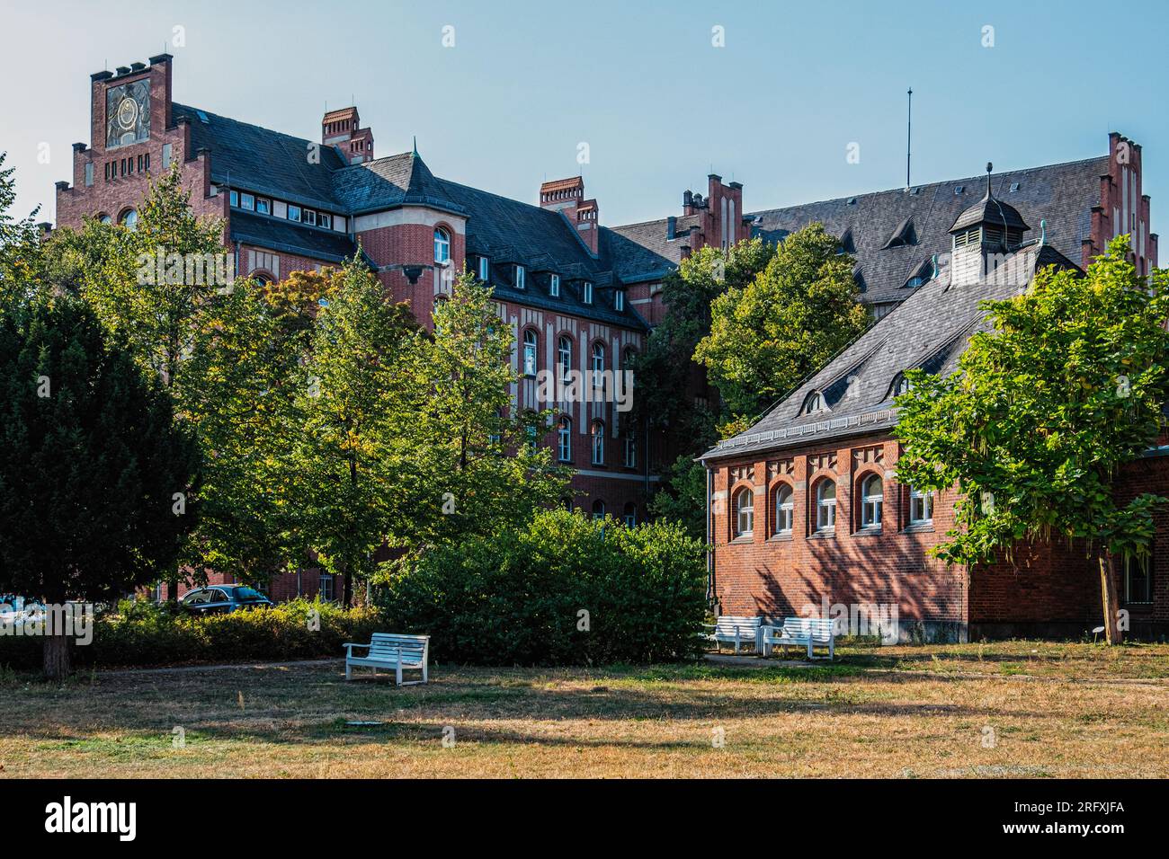 Historic old Buildings on the Charité Hospital Univeristy Campus, Mitte ...