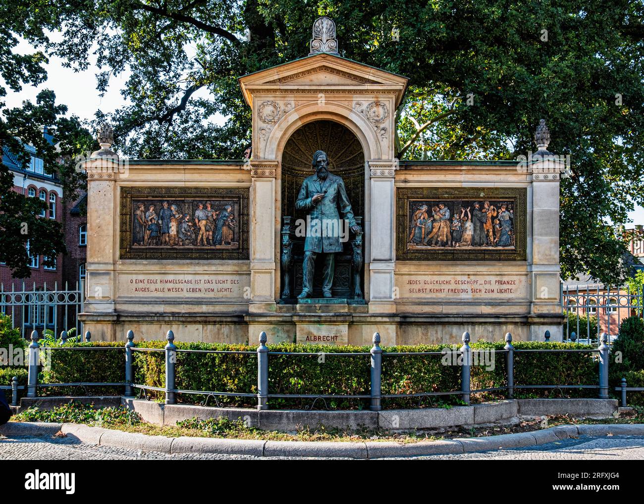Ophthalmologist Albrecht von Graefe Monument, Bronze Sculpture by ...