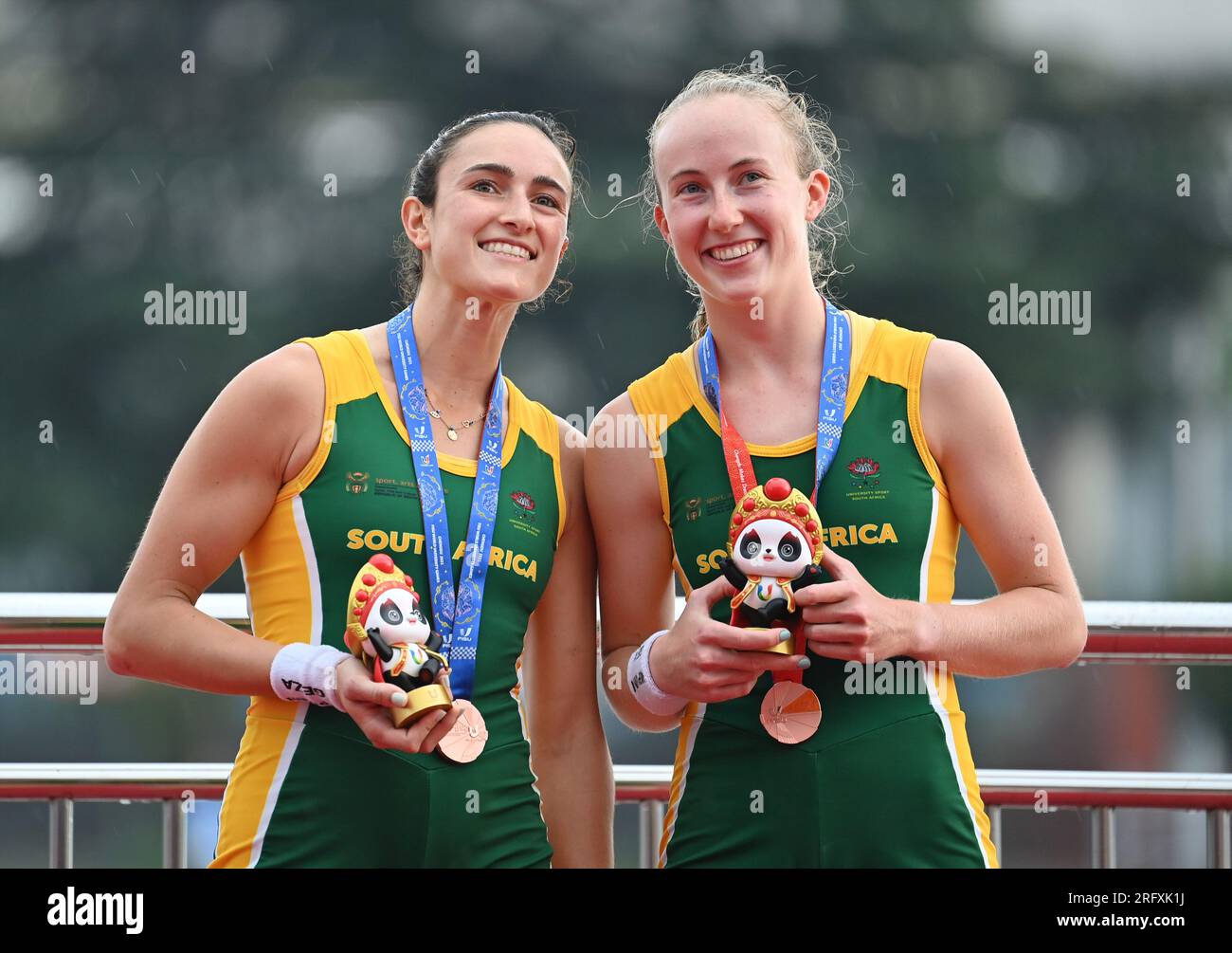 Chengdu, China's Sichuan Province. 6th Aug, 2023. Bronze medalists ...