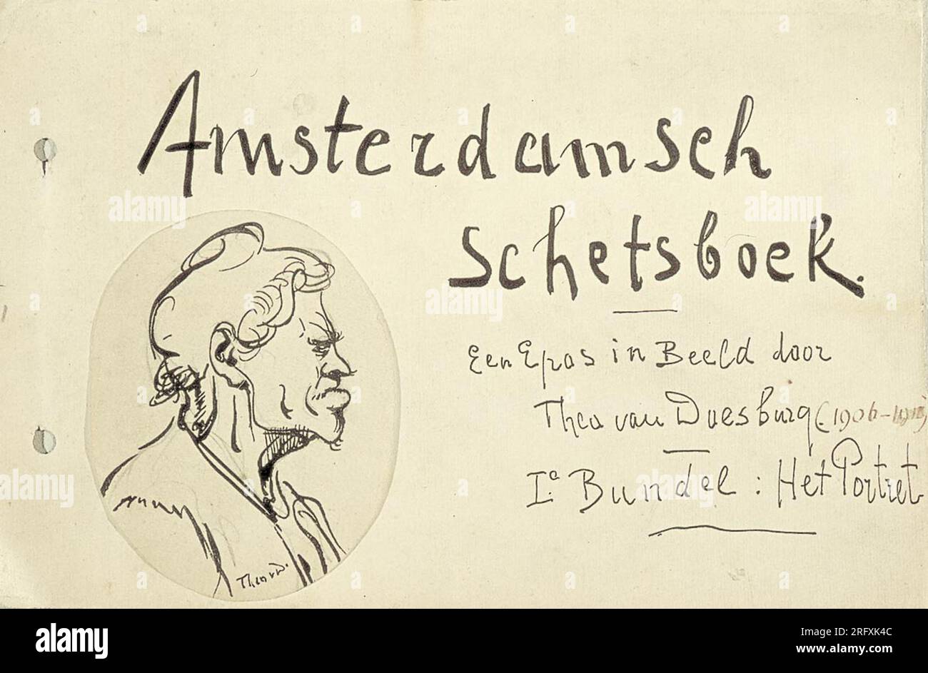 Titelblad circa 1906-1910 by Theo van Doesburg Stock Photo - Alamy