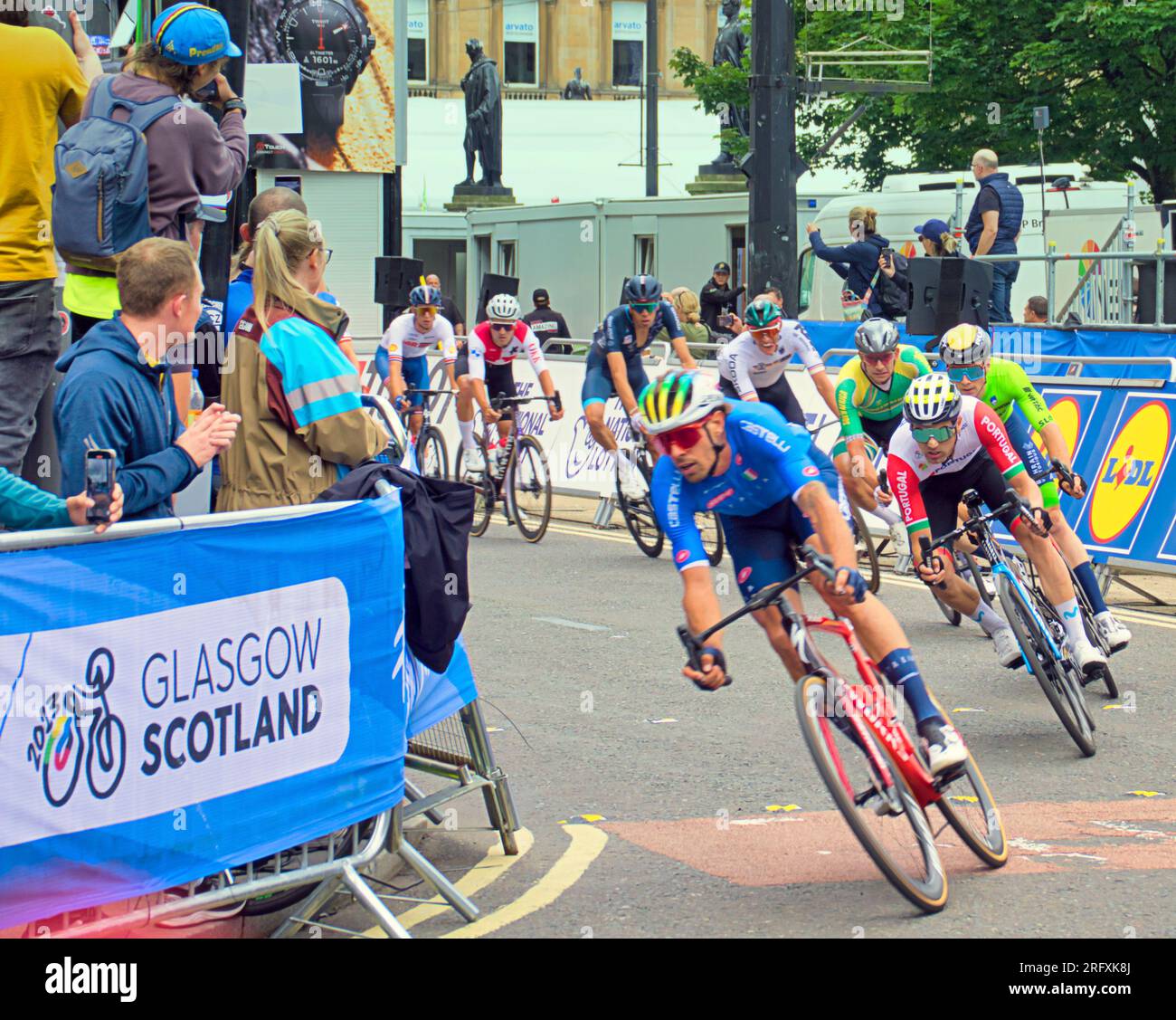 Glasgow, Scotland, UK. 6th August, 2023. Just stop oil protests delayed ...