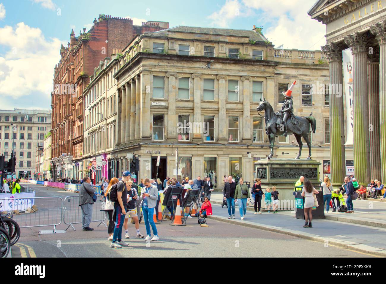 Glasgow, Scotland, UK. 6th August, 2023. Just stop oil protests delayed ...