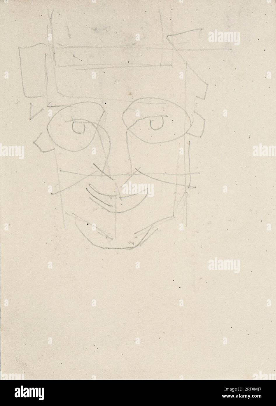 Geabstraheerd portret van een man 1914 by Theo van Doesburg Stock Photo ...
