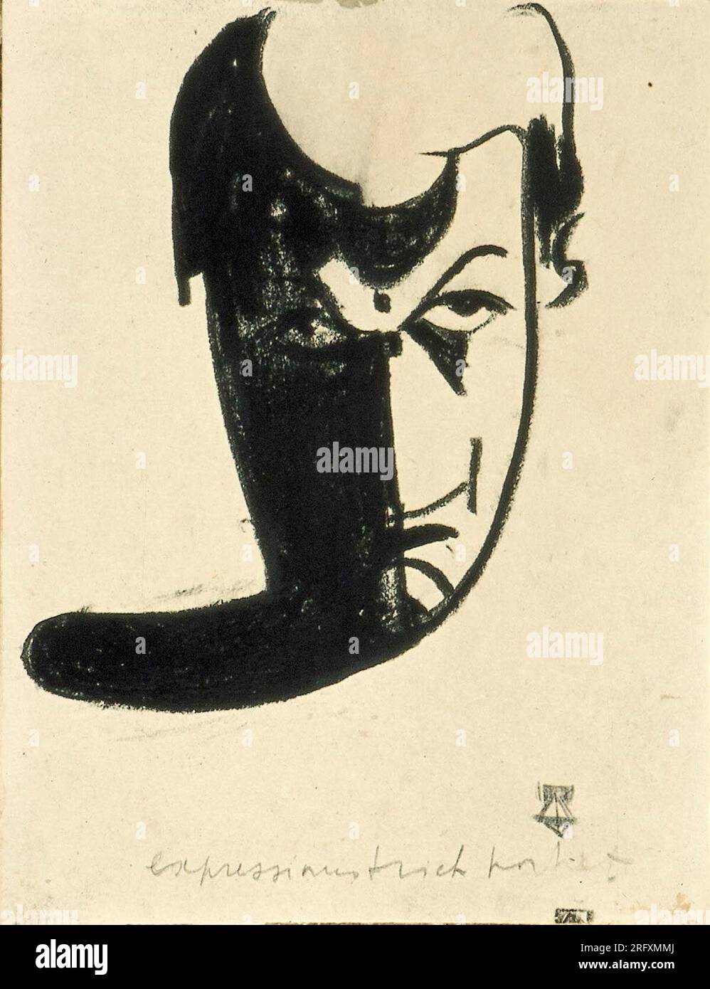 Expressionistisch portret circa 1915 by Theo van Doesburg Stock Photo ...