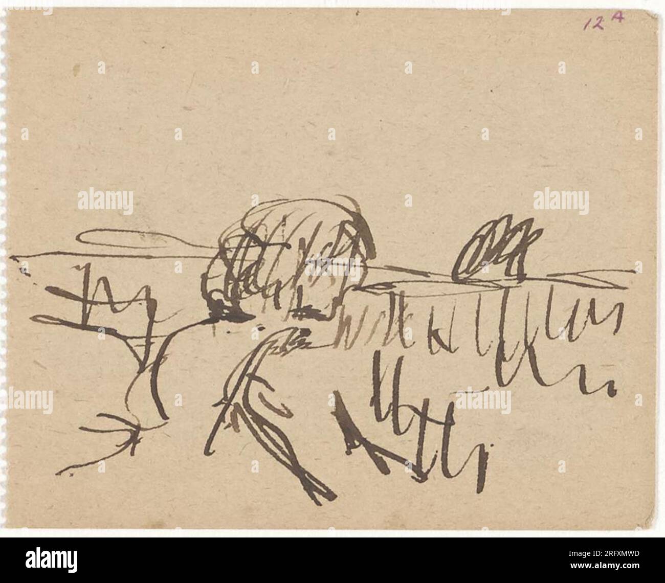 Landschap met hooimijt circa 1916 by Theo van Doesburg Stock Photo - Alamy