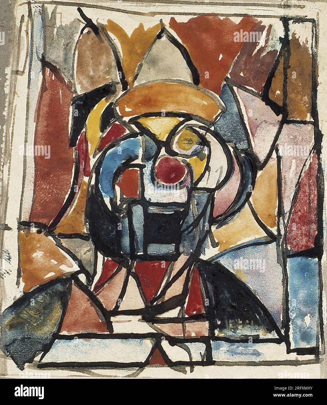 Geabstraheerd portret circa 1916 by Theo van Doesburg Stock Photo - Alamy