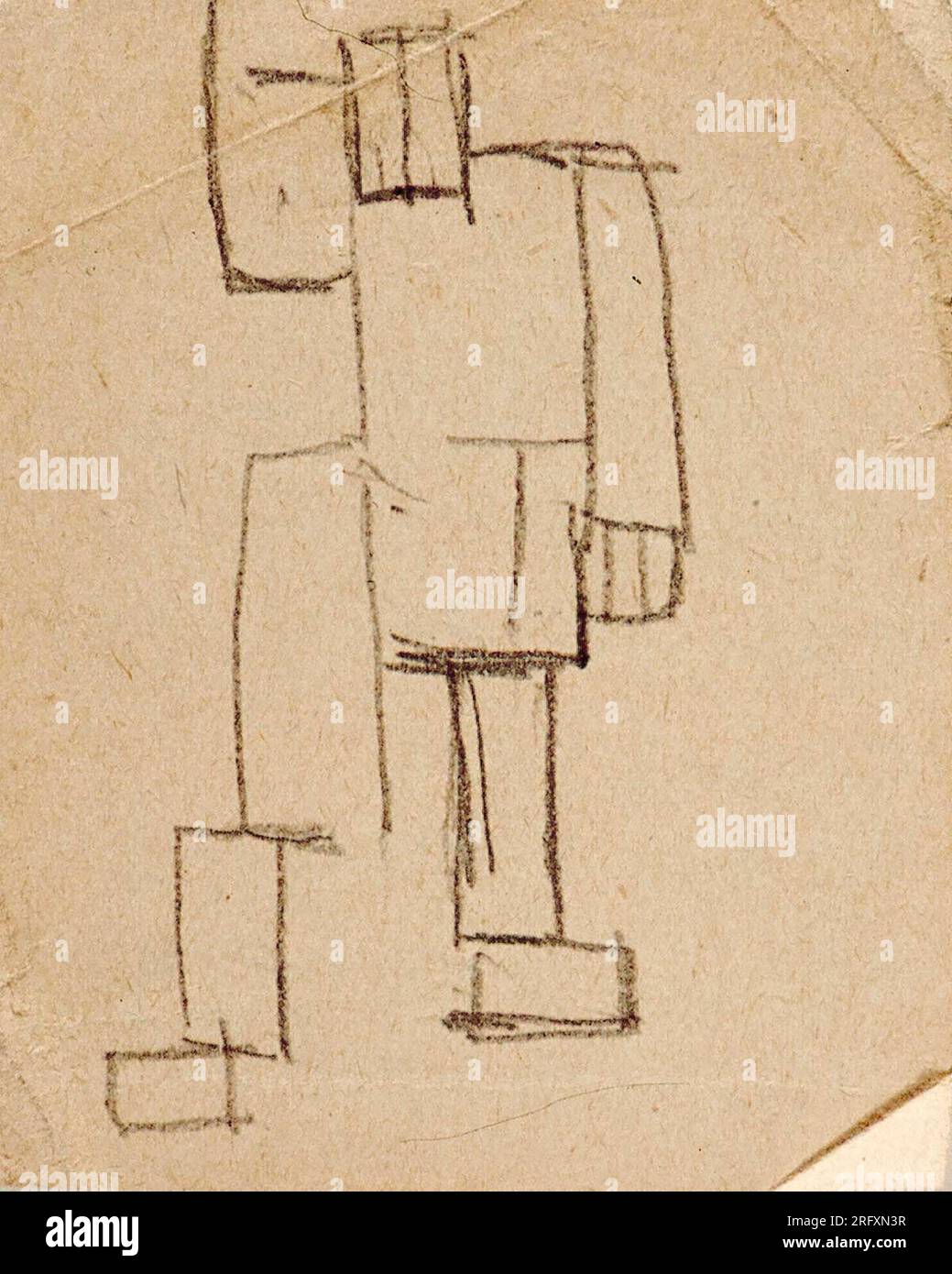 Sjouwer, geabstraheerd circa 1917 by Theo van Doesburg Stock Photo - Alamy