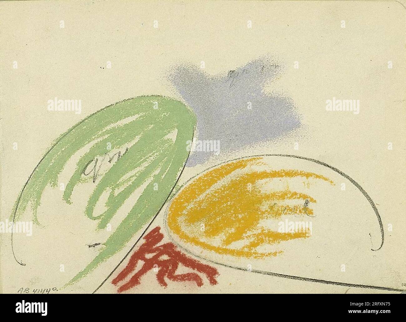 Composition with two Oval Forms 1915 by Theo van Doesburg Stock Photo ...