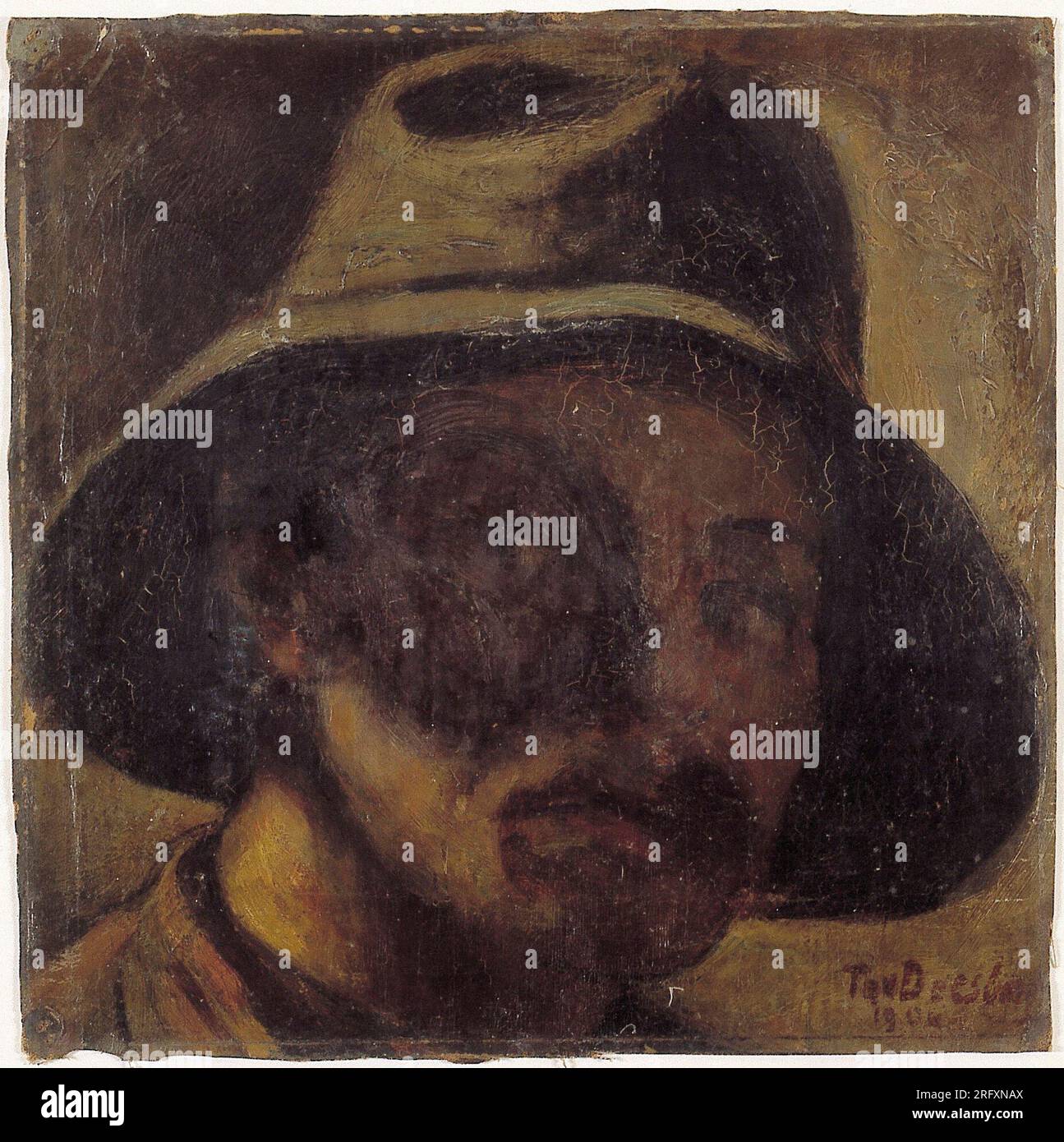 Workman head 1906 by Theo van Doesburg Stock Photo - Alamy