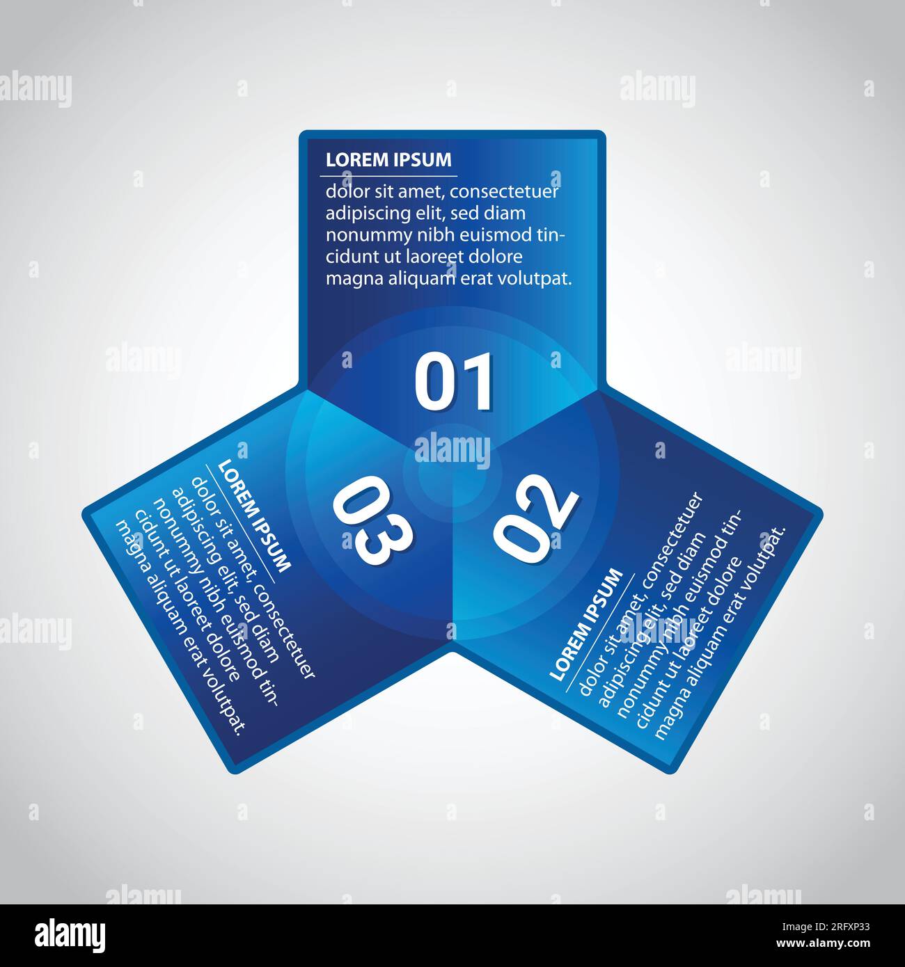 Vector infographic design template. Business concept with 3 options, parts, steps or processes ...