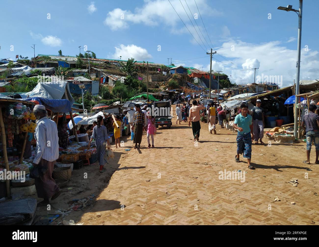 Rohingya tent house world largest refugee camp Stock Photo - Alamy