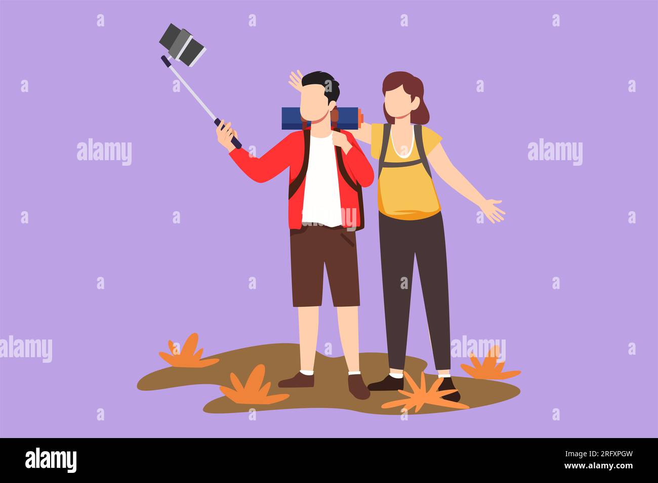 Tourist Taking Pictures Cartoon