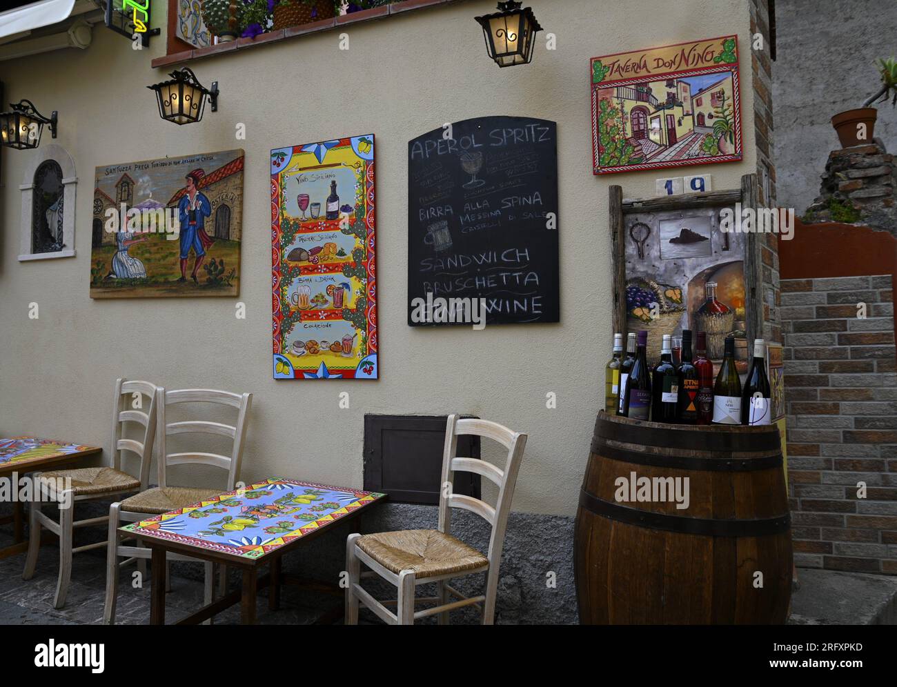 Scenic patio view of Don Nino an authentic Sicilian cuisine taverna on ...
