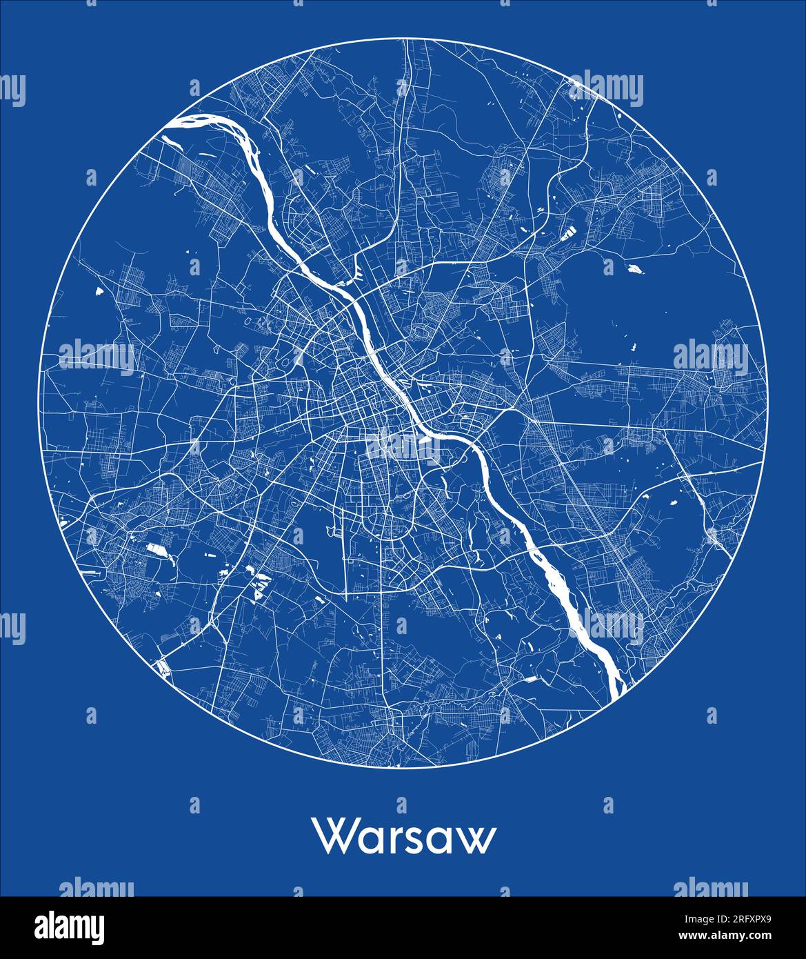 Warsaw Poland City Map Road And Tourist Map Of Warsaw City Center