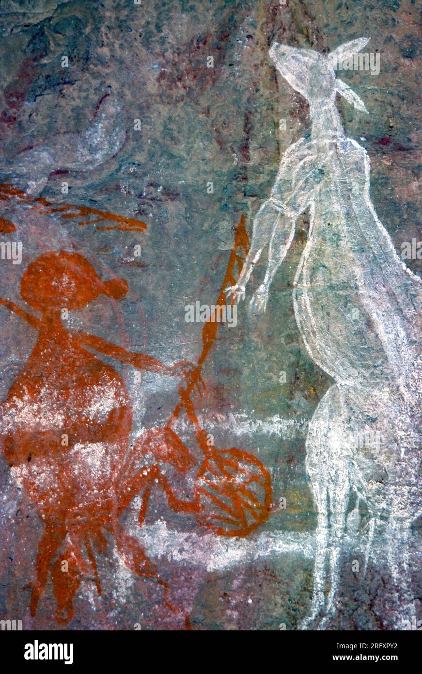 Aboriginal cave paintings, Anbangbang Gallery, Burrunggui (Nourlangie Rock), Kakadu National ...