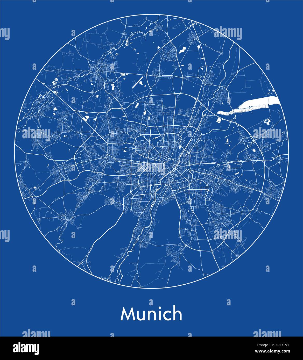 Munich map Stock Vector Images - Alamy