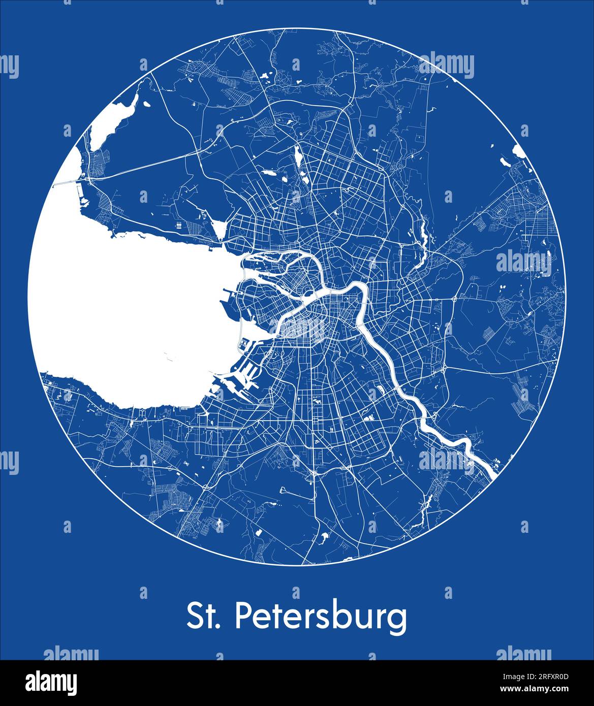 Map of st petersburg hi-res stock photography and images - Alamy