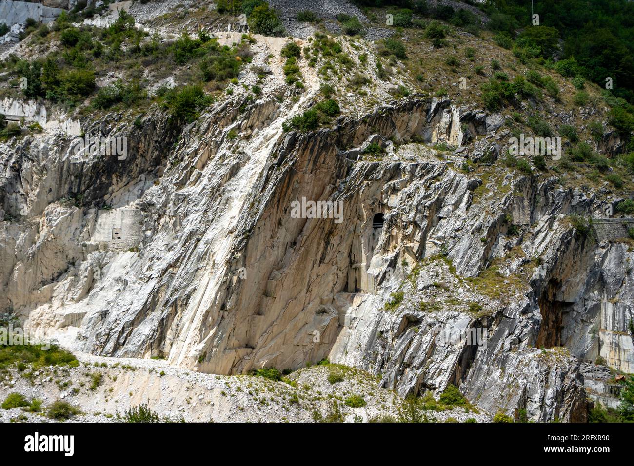 formation in the mountains in the carrara marble quarry Stock Photo - Alamy