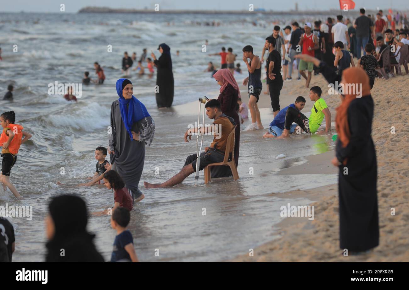 August 4, 2023, Gaza City, The Gaza Strip, Palestine: Daily life in ...