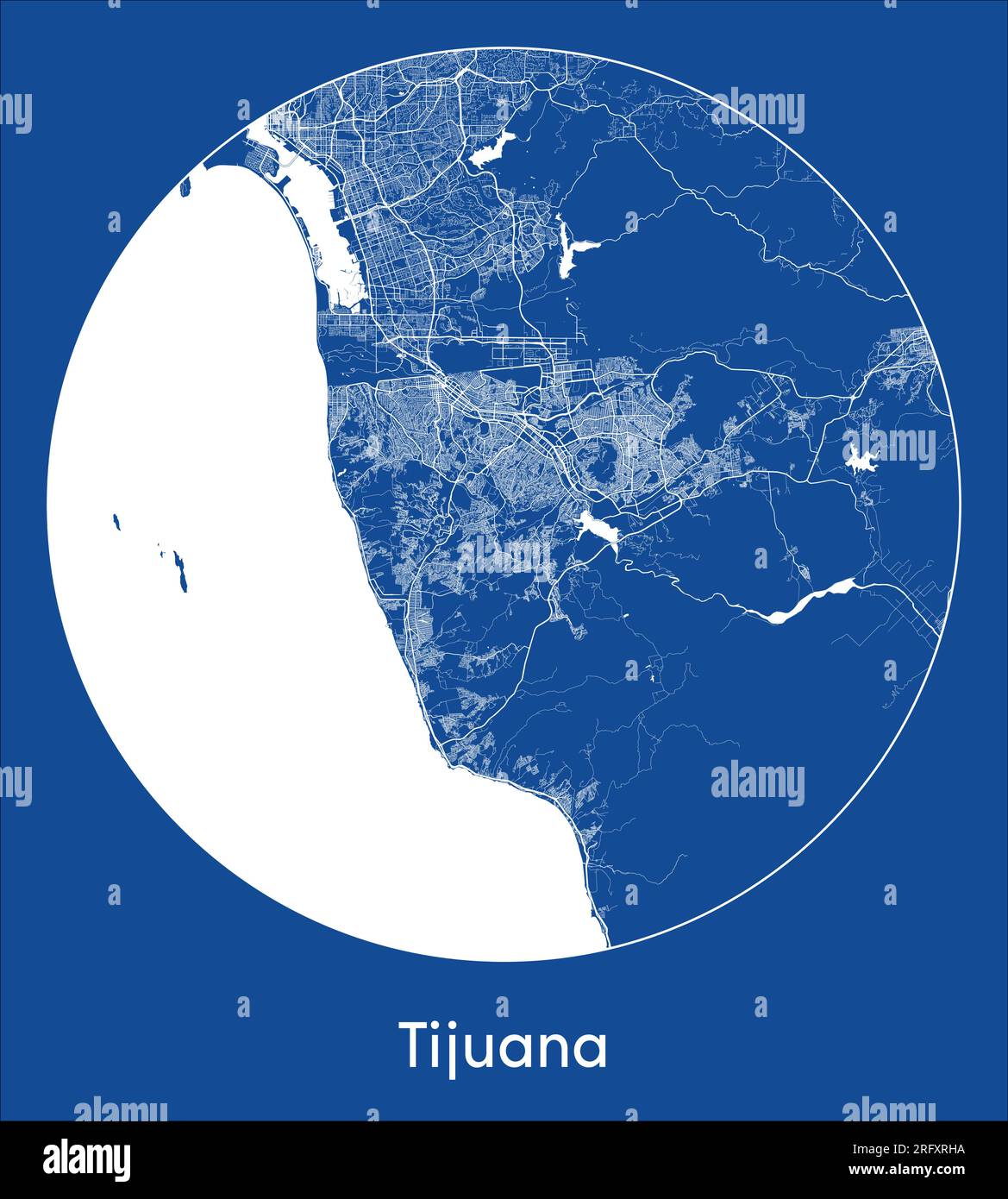 Map of tijuana hi-res stock photography and images - Alamy