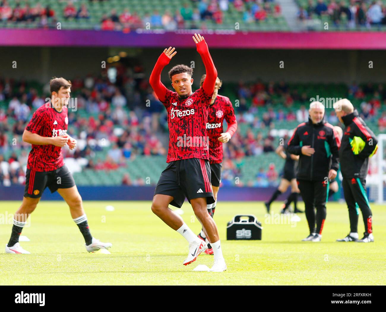 6th August 2023; Aviva Stadium, Dublin, Ireland: Pre Season Football Friendly, Manchester United ...
