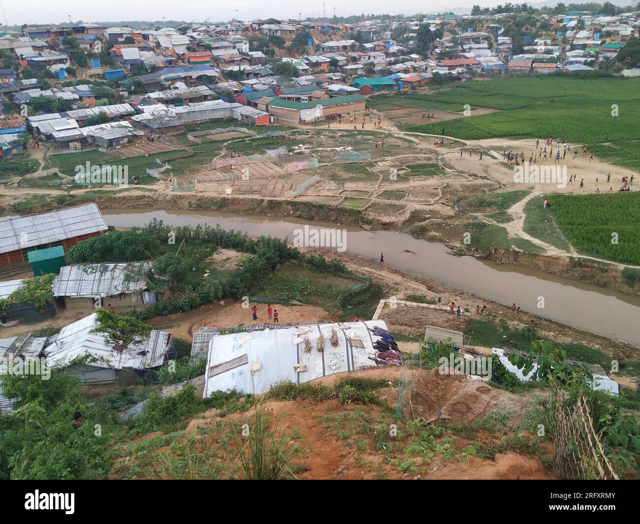 Rohingya refugee camp tent house world largest refugee camp Stock Photo ...