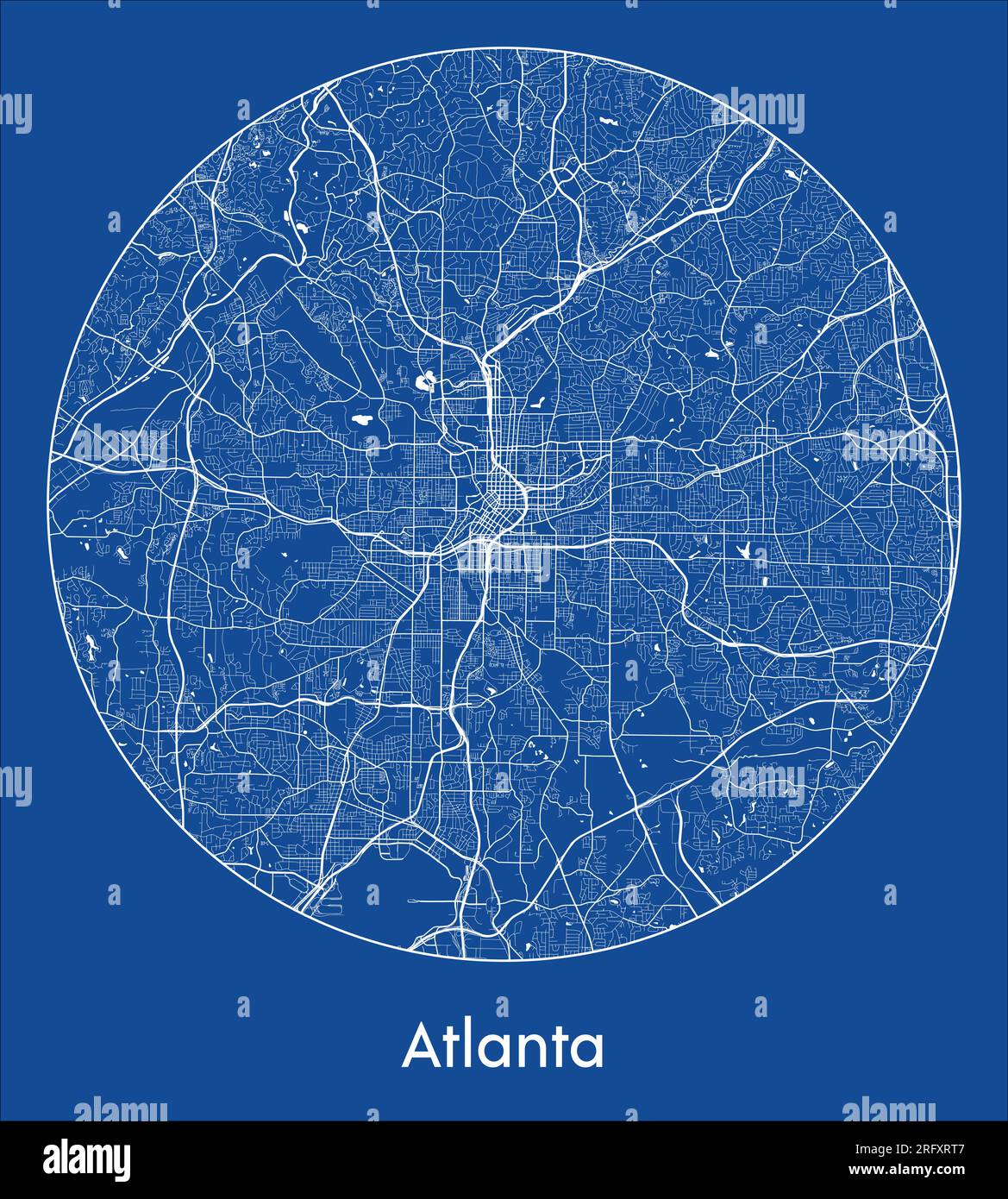 Atlanta map hi-res stock photography and images - Alamy