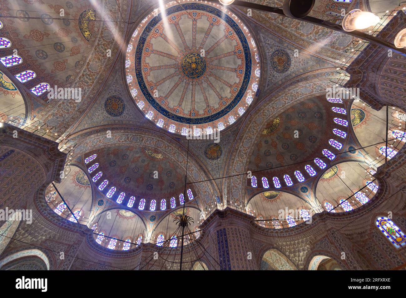 Domes of Sultanahmet Mosque aka Blue Mosque in Istanbul. Istanbul ...