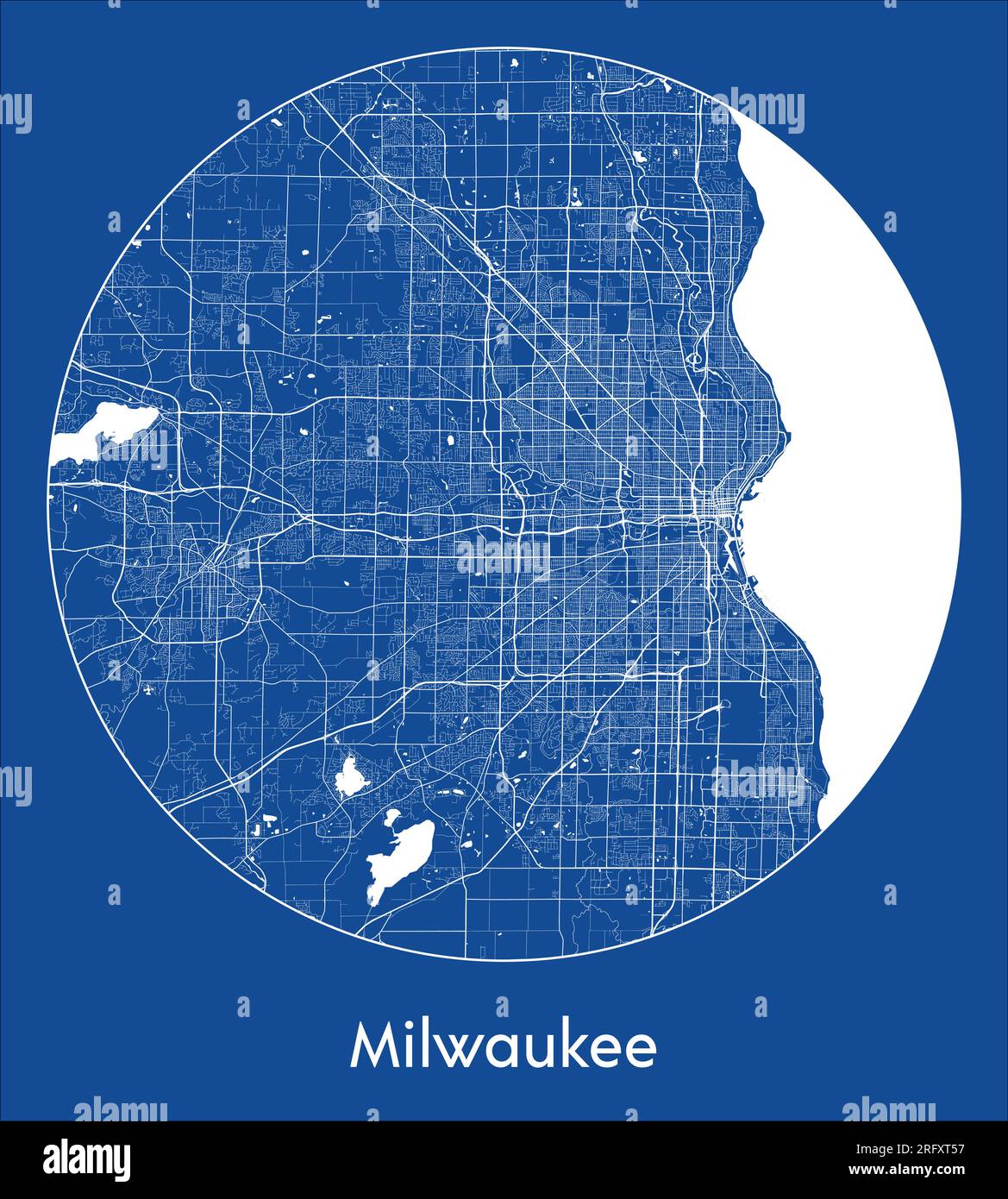 Map of milwaukee hi-res stock photography and images - Alamy