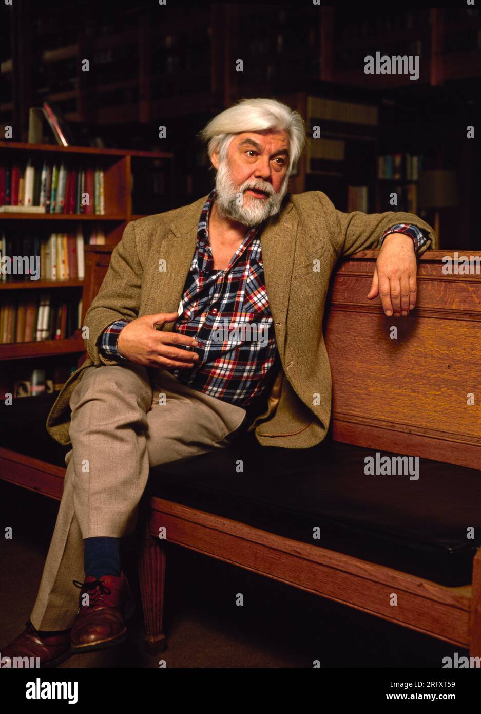 Jon Silkin, poet. Picture taken in 1988 Stock Photo - Alamy