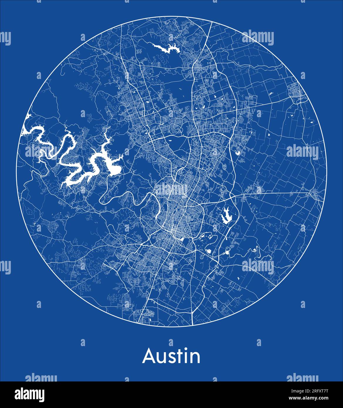 Austin map hi-res stock photography and images - Alamy