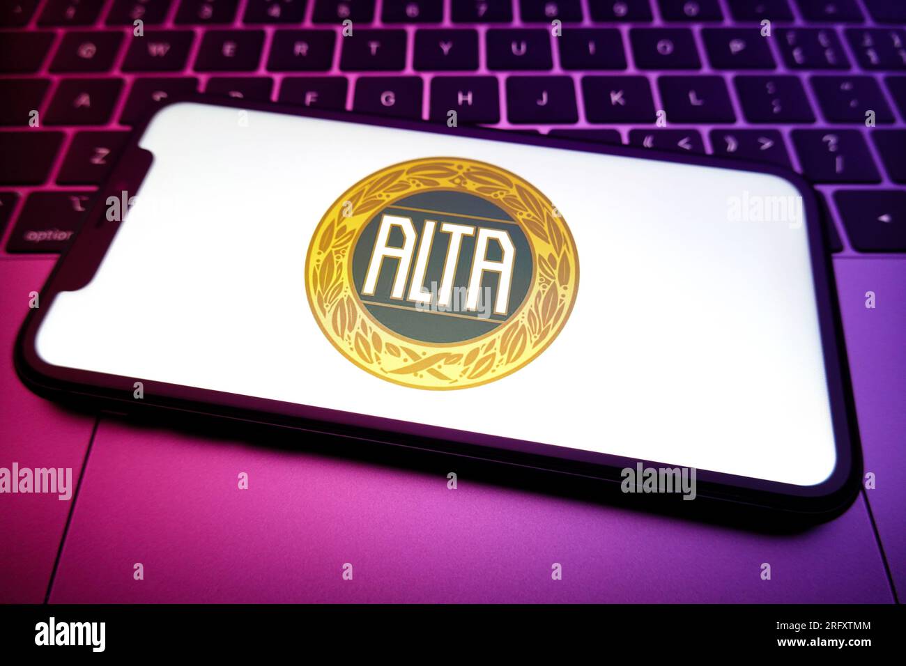 China. 06th Aug, 2023. In this photo illustration, the Alta automobile ...