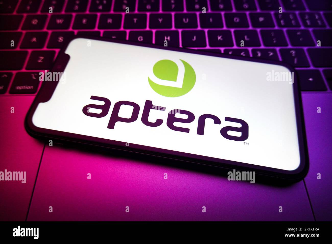 China 06th Aug 2023 In This Photo Illustration The Aptera Motors Logo Is Displayed On The 
