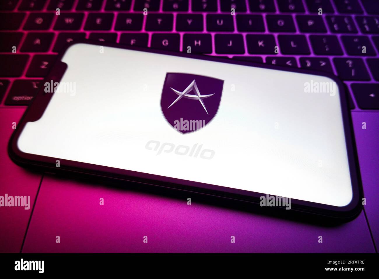 China. 06th Aug, 2023. In this photo illustration, the Apollo logo is ...