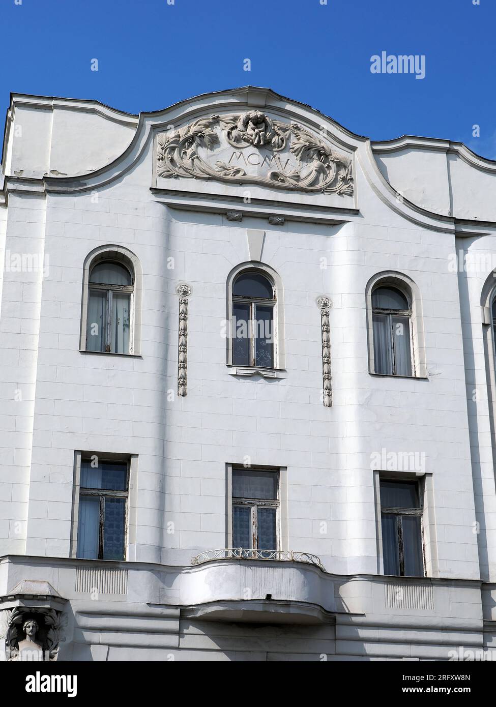 Art Nouveau residential building, 5. district, Budapest, Hungary ...