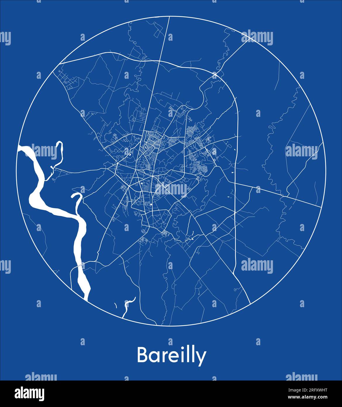 Bareilly map Stock Vector Images - Alamy